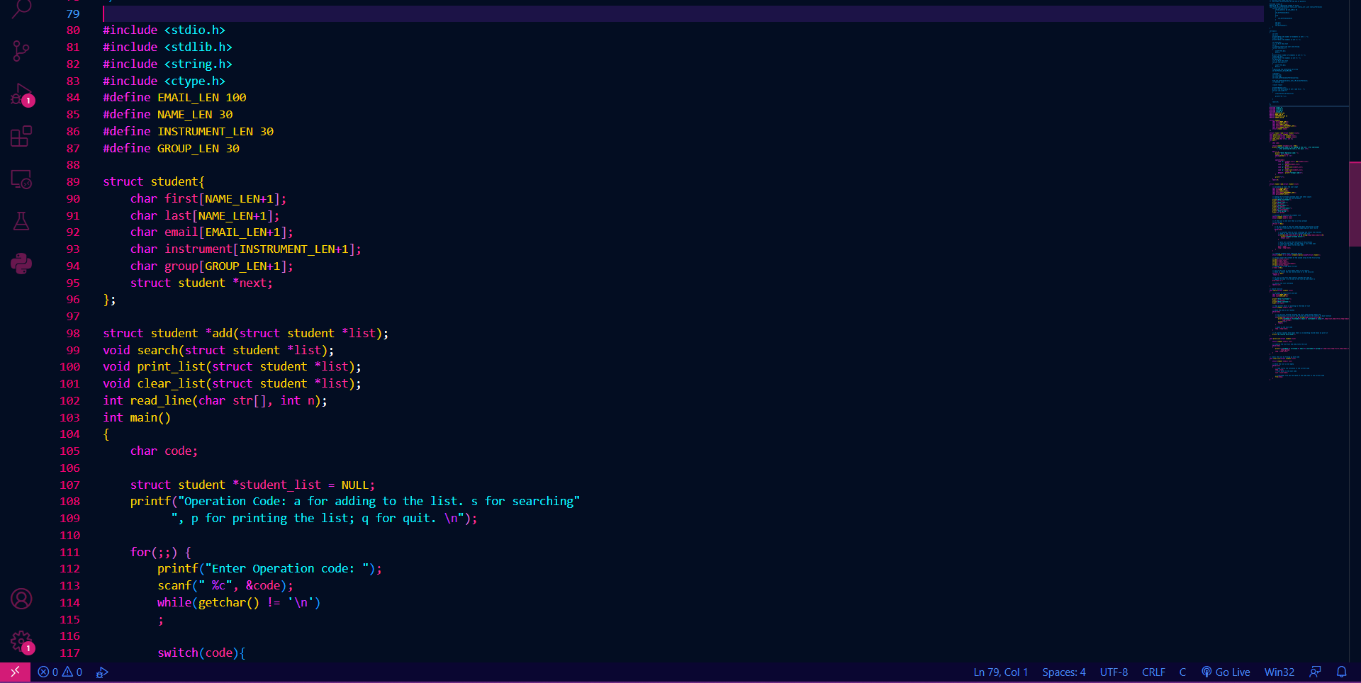 Solved (50 points) Add a function in project 8 roster. c | Chegg.com