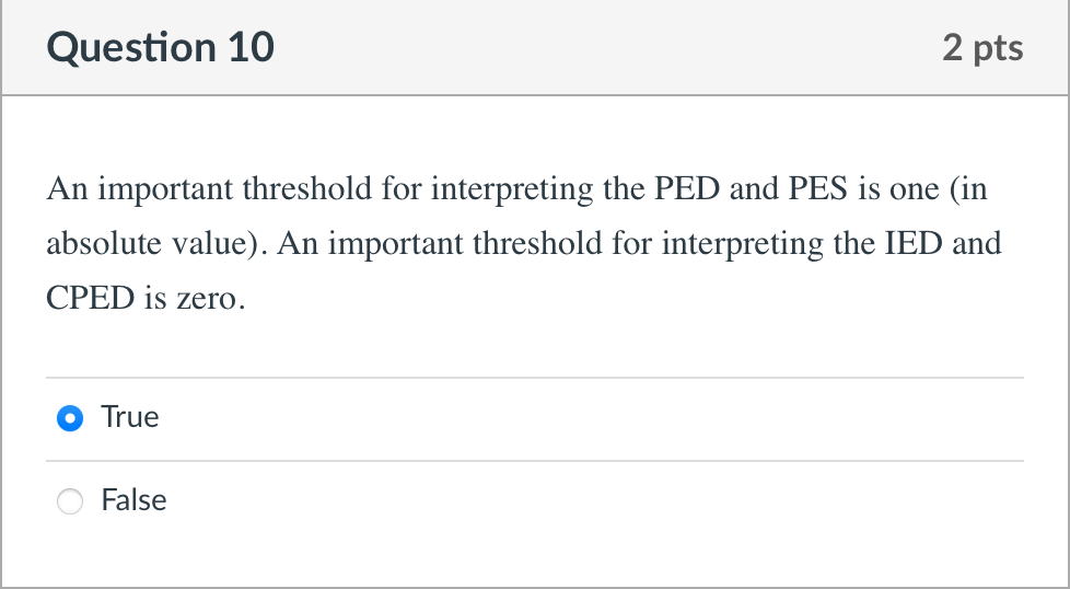 Solved Question 10 2 pts An important threshold for | Chegg.com