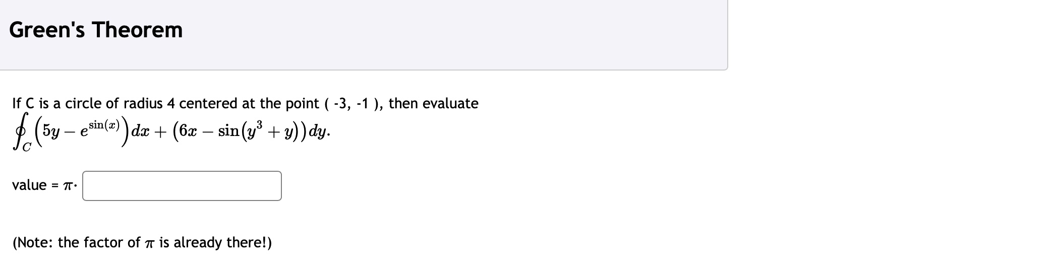 Solved If C is a circle of radius 4 centered at the point | Chegg.com