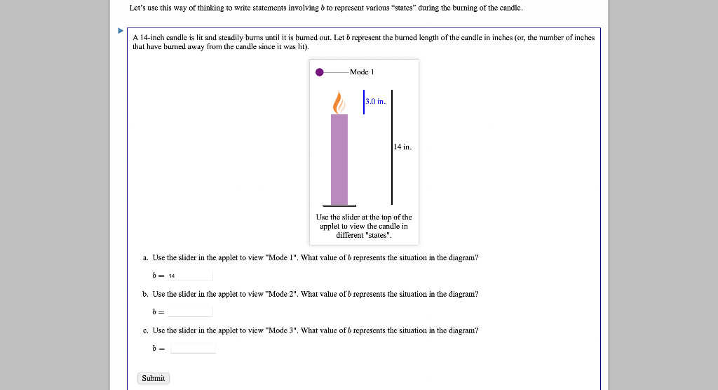 A 14-inch candle is lit and steadily burns until it | Chegg.com