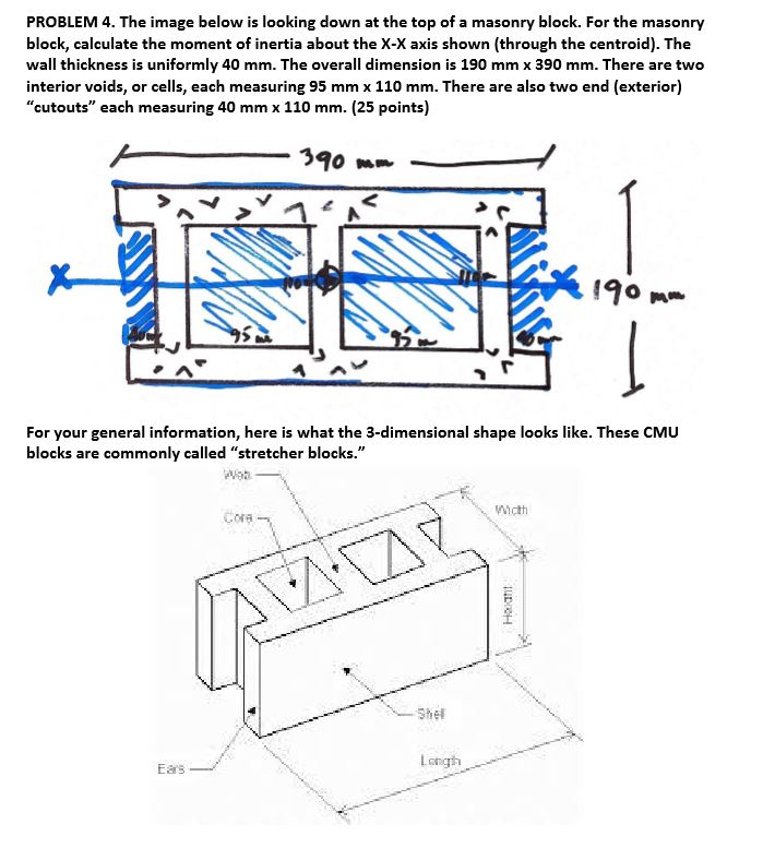 Solved PROBLEM 4. The image below is looking down at the top | Chegg.com