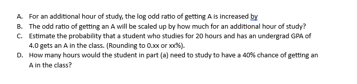 Solved Suppose we collect data for a group of students in a | Chegg.com