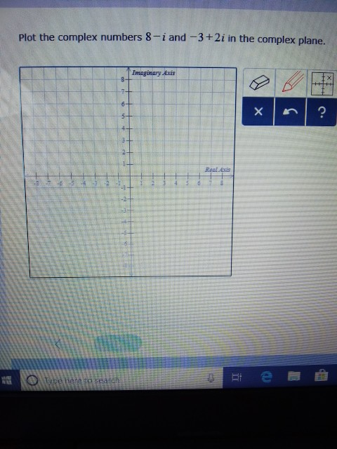 Solved Plot the complex numbers 8-i and -3+2i in the complex | Chegg.com