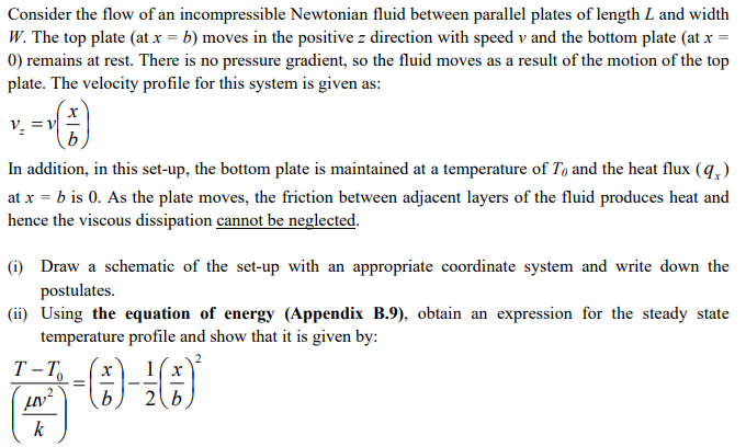 Solved Consider the flow of an incompressible Newtonian | Chegg.com