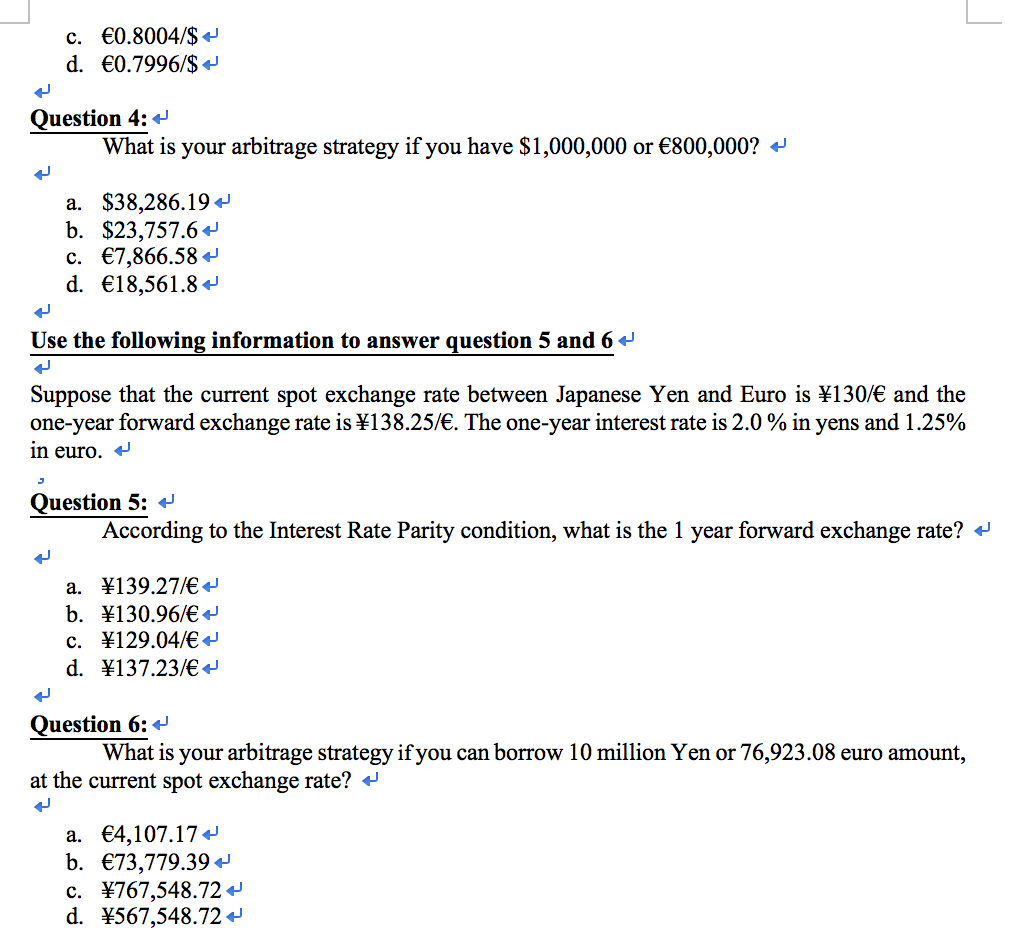 Solved Lecture 7 Questions:* Use the following information | Chegg.com