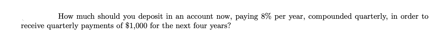 Solved How would I solve this using a TVM calculator? Thank | Chegg.com