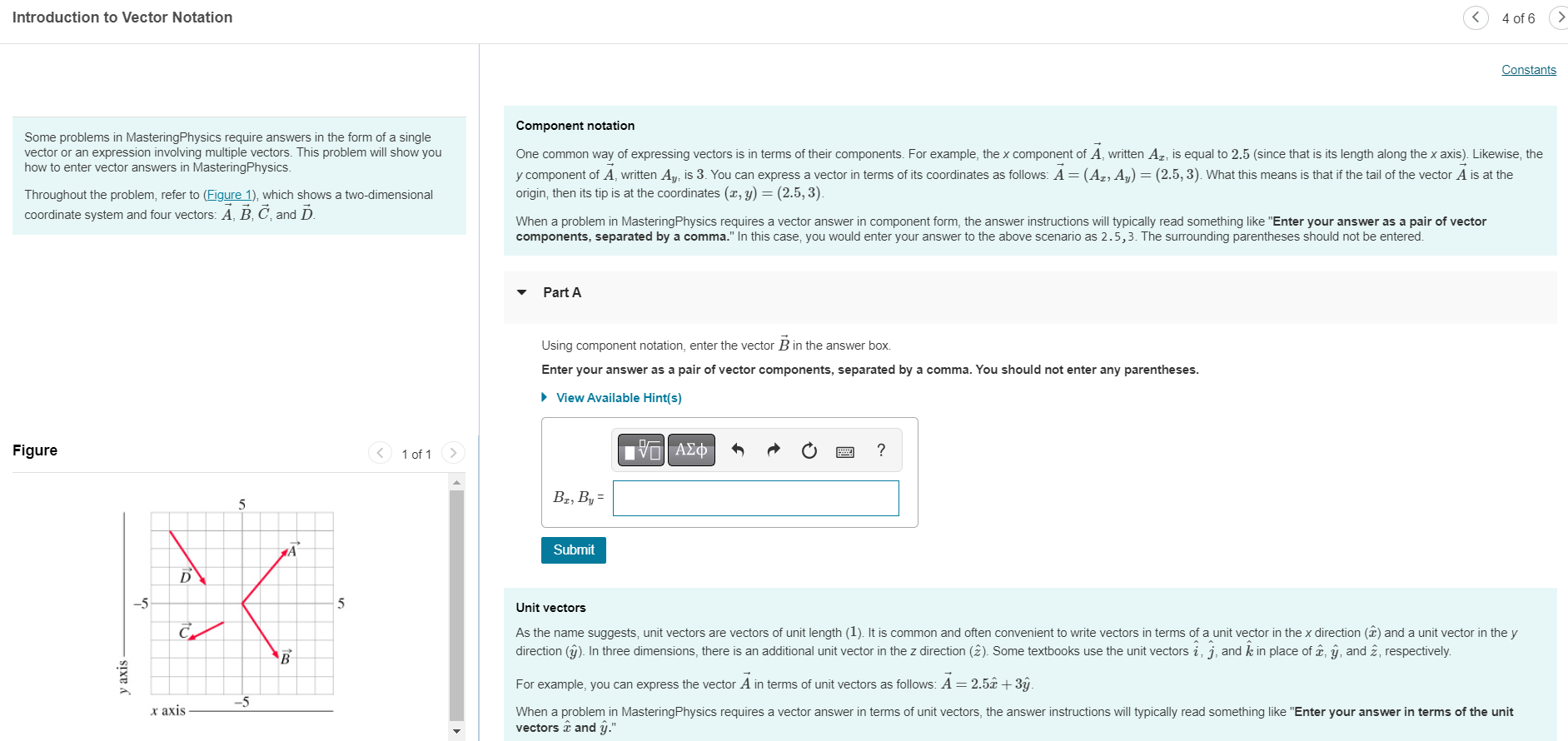 Solved Introduction to Vector Notation - Part A Using | Chegg.com Solved Introduction to Vector Notation - Part A Using | Chegg.com