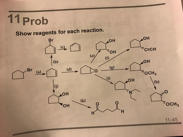 Solved Show reagents for each reaction. | Chegg.com Solved Show reagents for each reaction. | Chegg.com