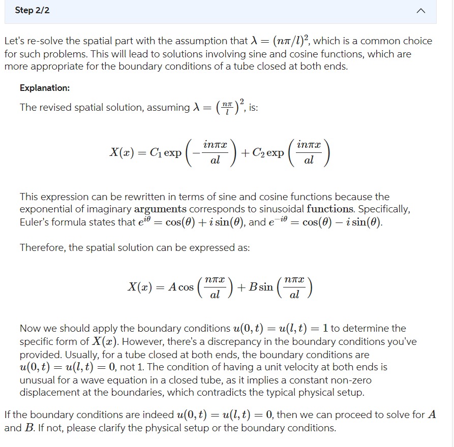 Solved Please solve using Fourier methodI made the necessary | Chegg.com