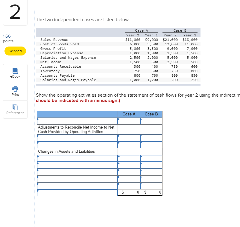 Solved The two independent cases are listed below: 1.66 | Chegg.com