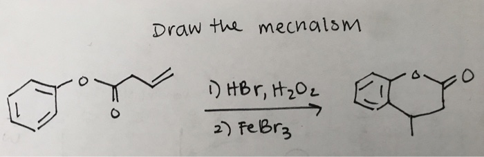 Solved Draw the mechanism for the following reaction. 1) | Chegg.com