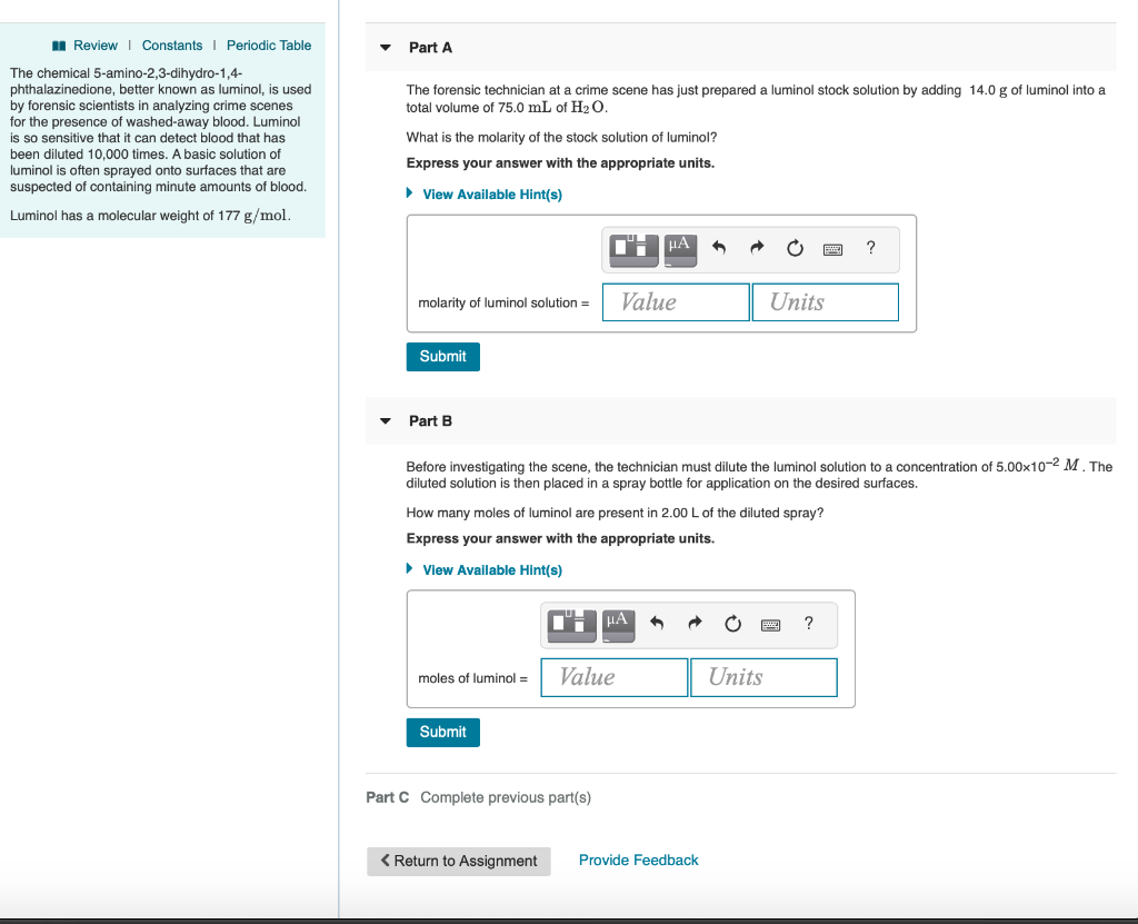 Solved Review 1 Constants l Periodic Table v Part A The | Chegg.com