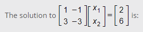 Solved The solution to 1 -1 3-3 is: | Chegg.com
