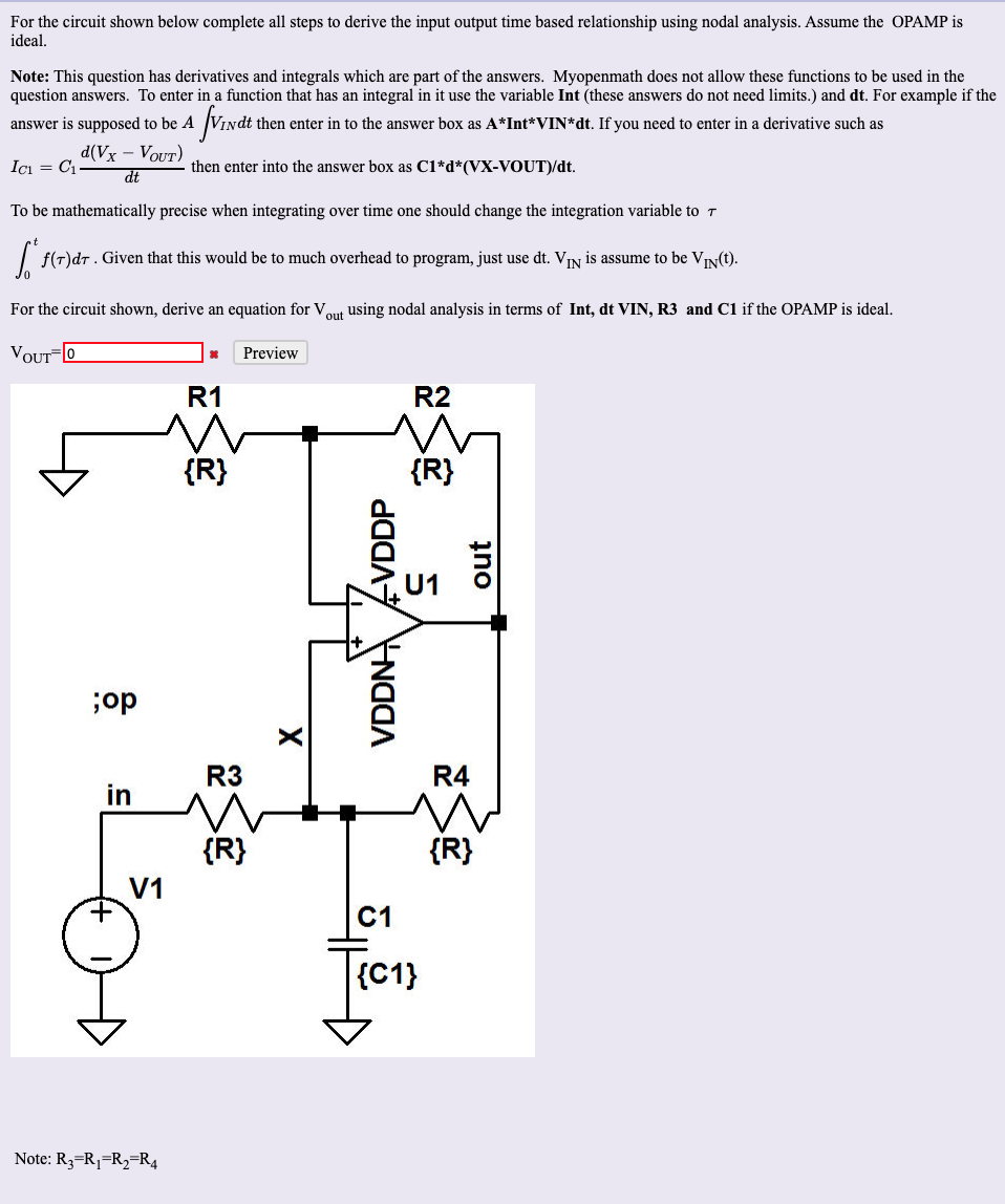 Solved For the circuit shown below complete all steps to | Chegg.com