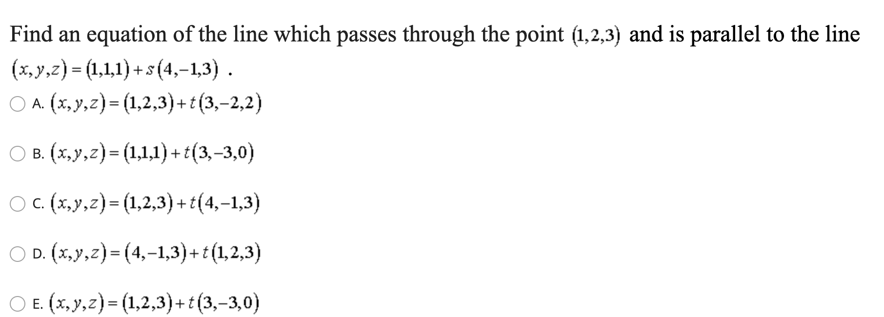 Solved Find an equation of the line which passes through the | Chegg.com