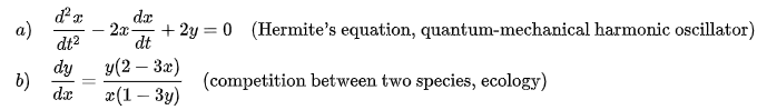 Solved 1) Classify each as ordinary differential equation | Chegg.com