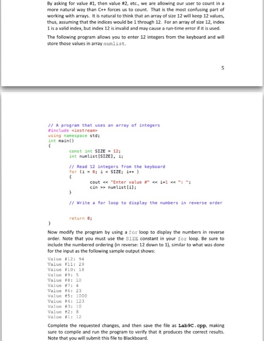 Solved 3 Introduction To Arrays An Array Is A Variable