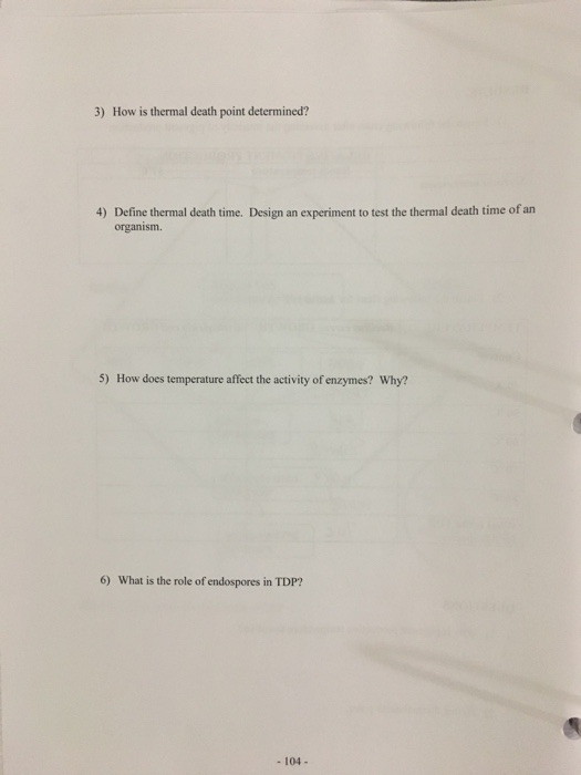Solved MODULE 13 EFFECTS OF TEMPERATURE OBJECTIVES Be | Chegg.com