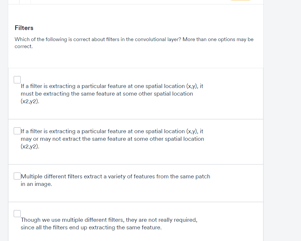 Solved rilters Which of the following is correct about | Chegg.com