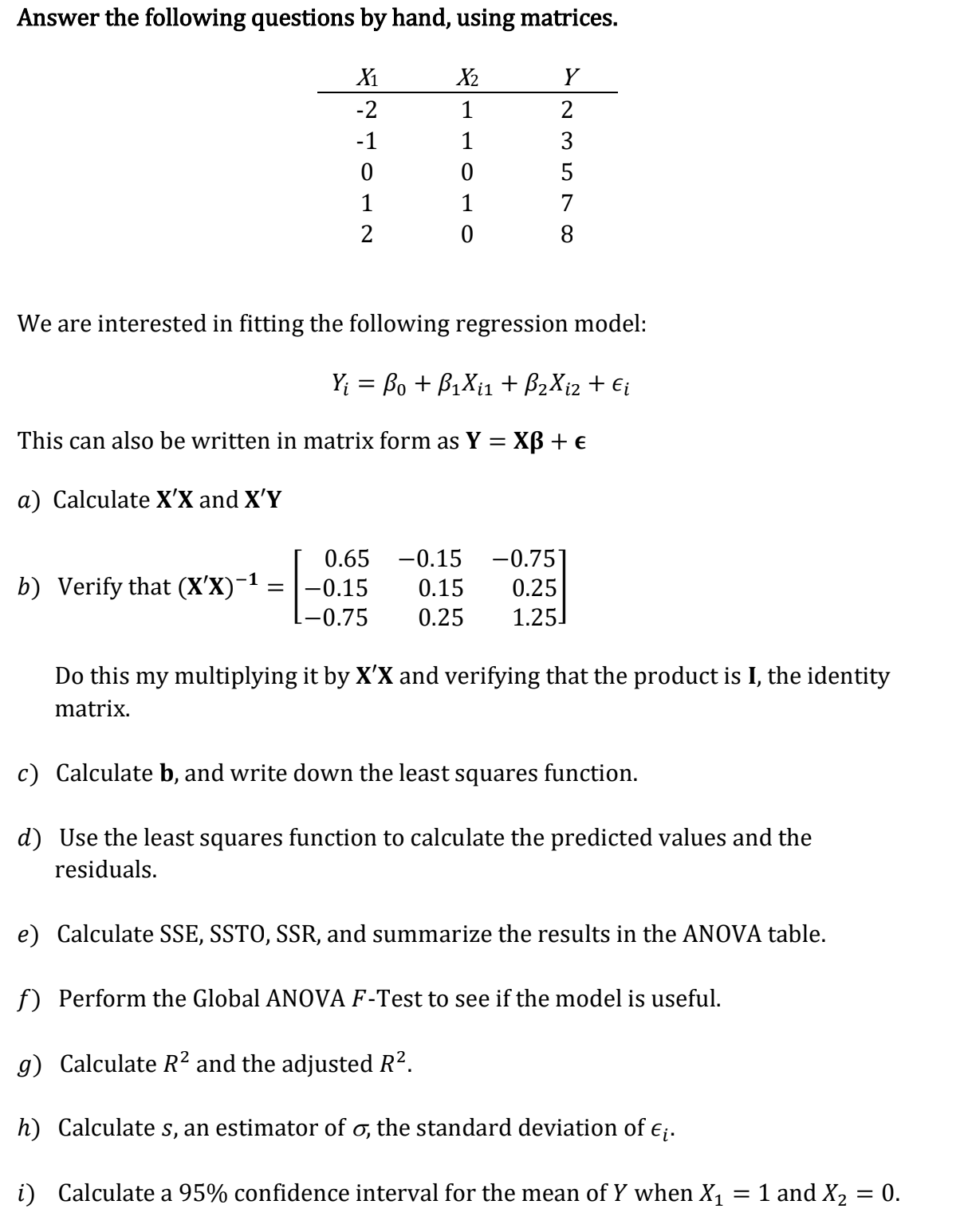 Solved Answer the following questions by hand, using | Chegg.com