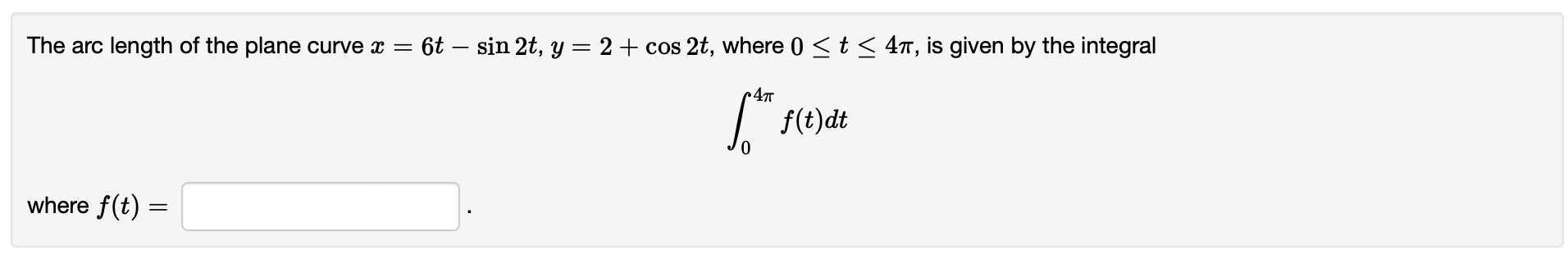 Solved The arc length of the plane curve | Chegg.com