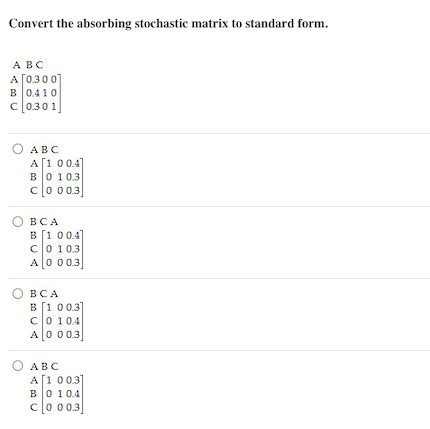 Solved Find the stable distribution for the regular | Chegg.com