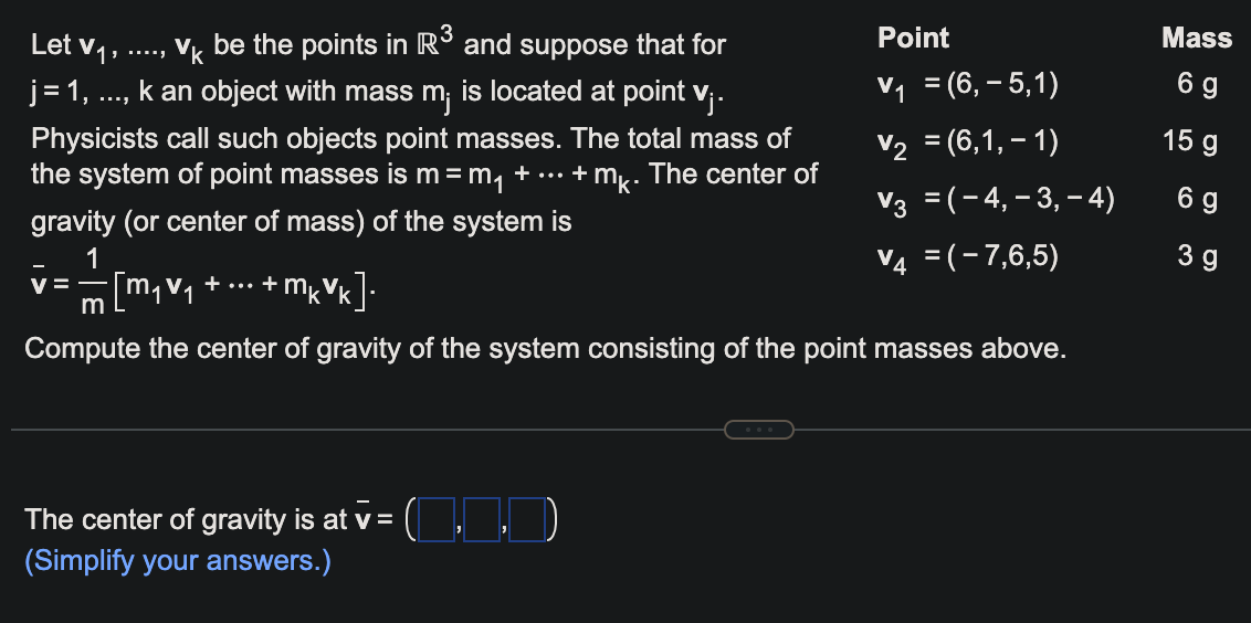 Solved Let v1,…,vk be the points in R3 and suppose that for | Chegg.com