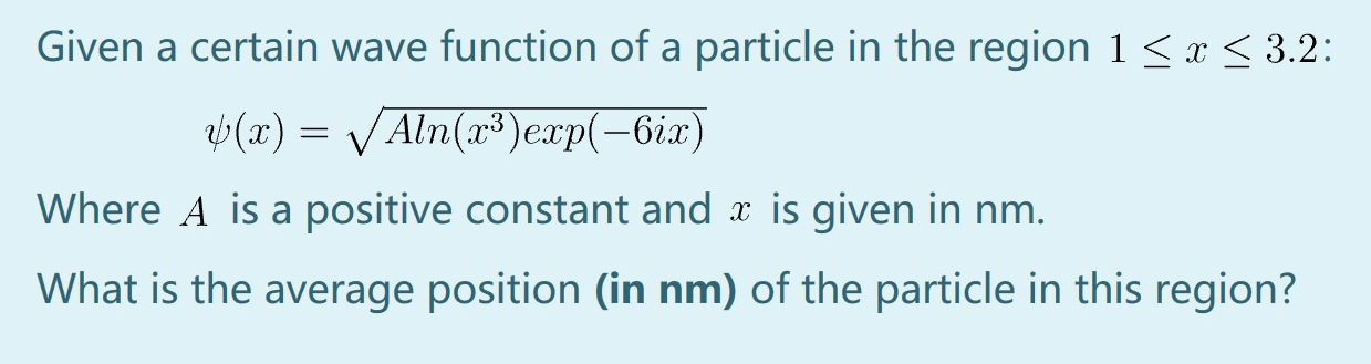 Solved Given a certain wave function of a particle in the | Chegg.com