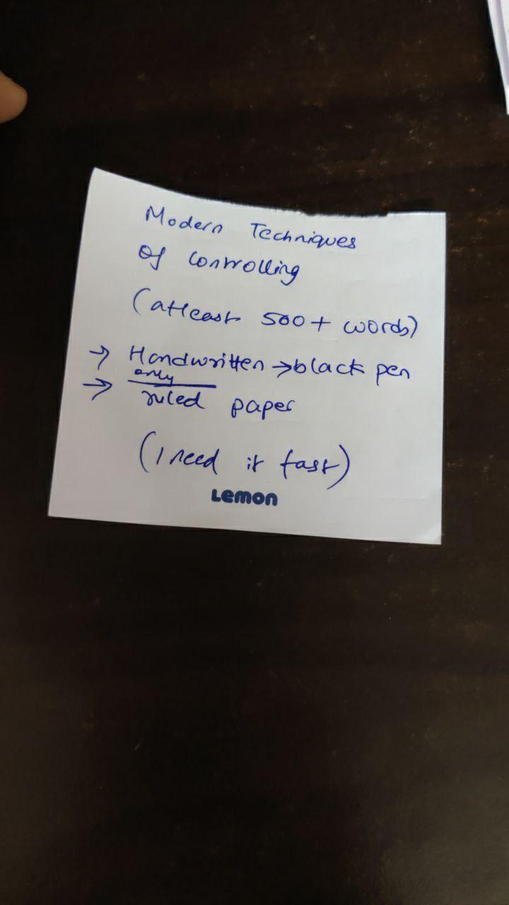 Solved Modern Techniques of connolling Catleast soot words) | Chegg.com