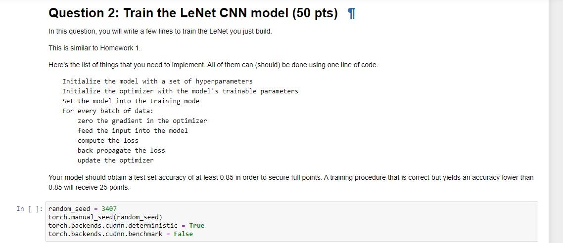 Solved In [18]: \# Model hyperparameters to consider, we | Chegg.com