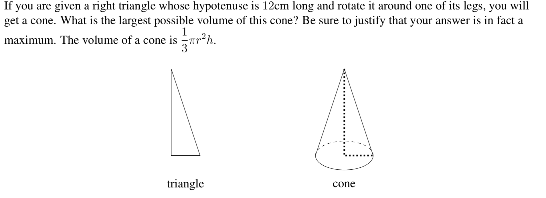 Solved If you are given a right triangle whose hypotenuse is | Chegg.com
