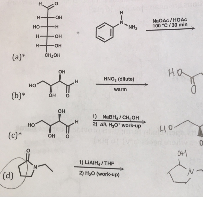 Solved NaOAc/HOAC 100 °C/30 min NH2 HOH HOH (a)" CH2OH OH | Chegg.com