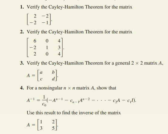 Solved The characteristic polynomial of a square matrix A is | Chegg.com