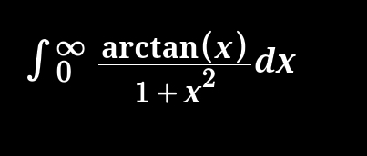 Solved ∫0∞1+x2arctan(x)dx | Chegg.com