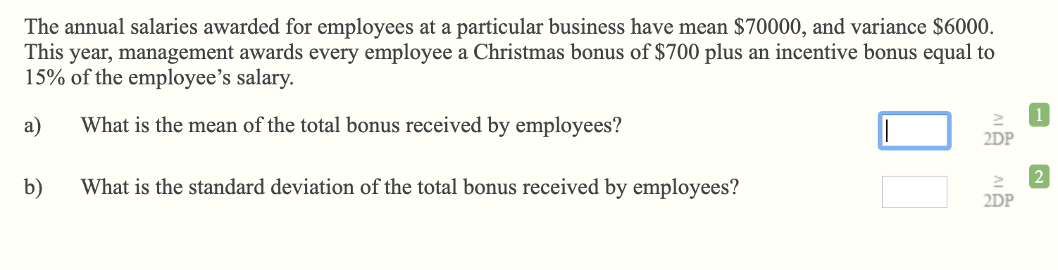 Solved The annual salaries awarded for employees at a | Chegg.com