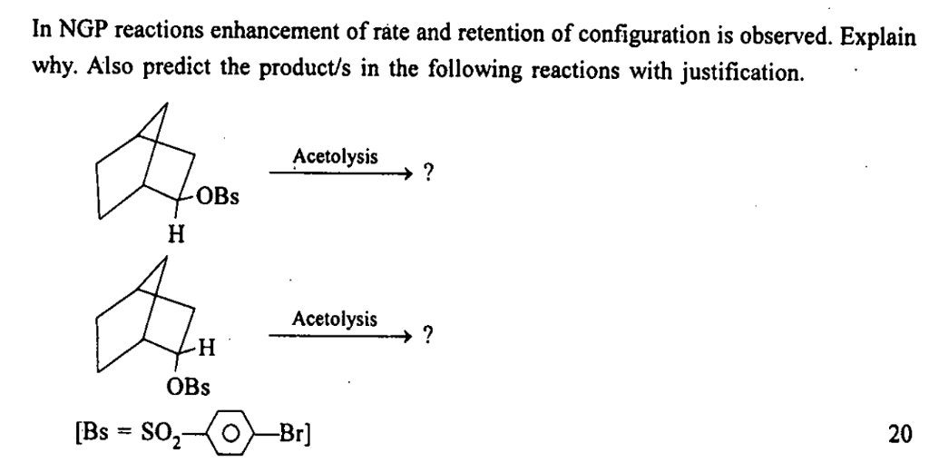 Solved In NGP reactions enhancement of rate and retention of | Chegg.com
