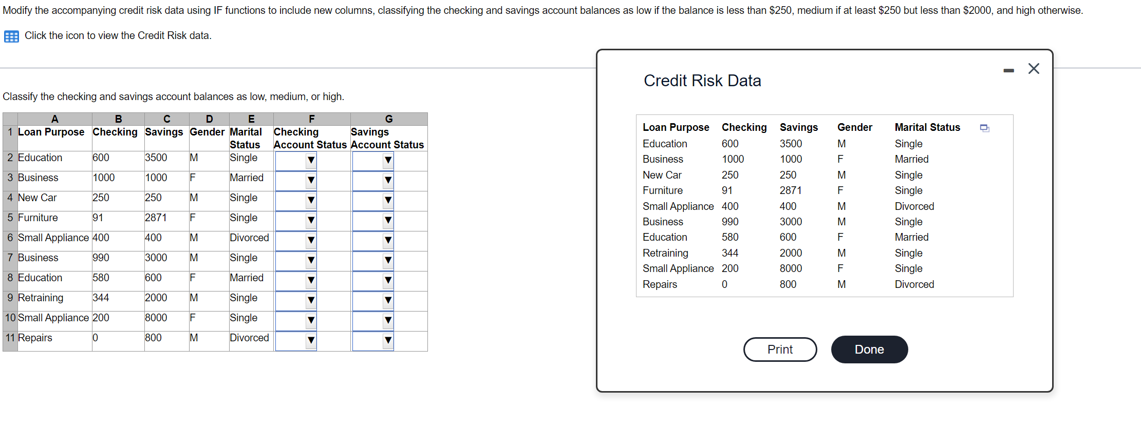 Solved Classify the checking and savings account balances as | Chegg.com