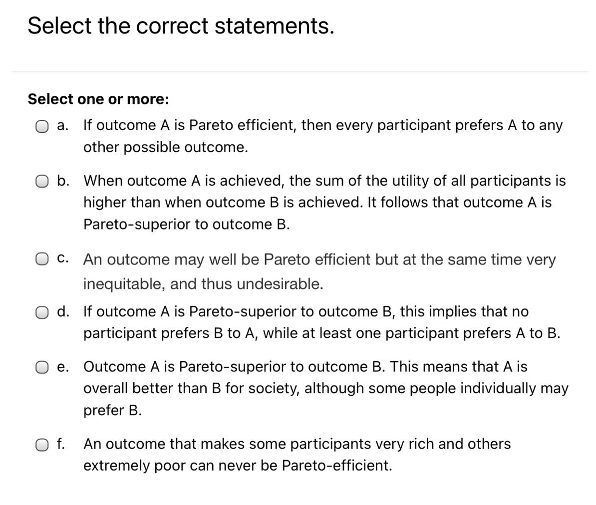 Solved Select the correct statements. Select one or more: a. | Chegg.com