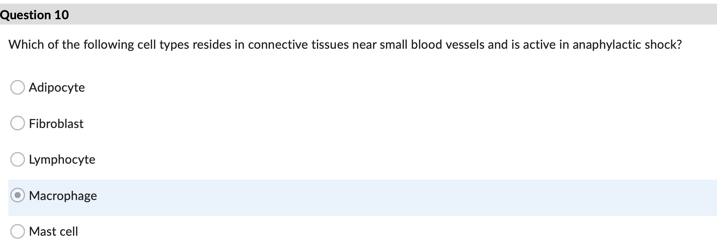 Solved Which of the following cell types resides in | Chegg.com