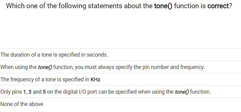 Solved Which one of the following statements about the | Chegg.com