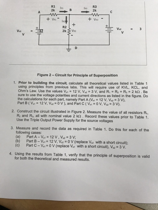 Solved R1 2k Ia B IR3 R3 R2 2k VR2 Figure 2-Circuit for | Chegg.com