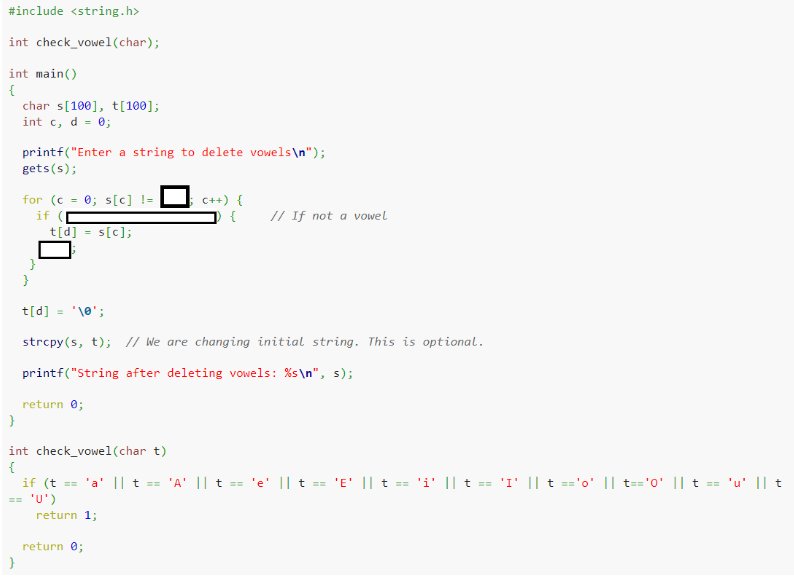 Solved What is the code required at boxes in below mentioned | Chegg.com