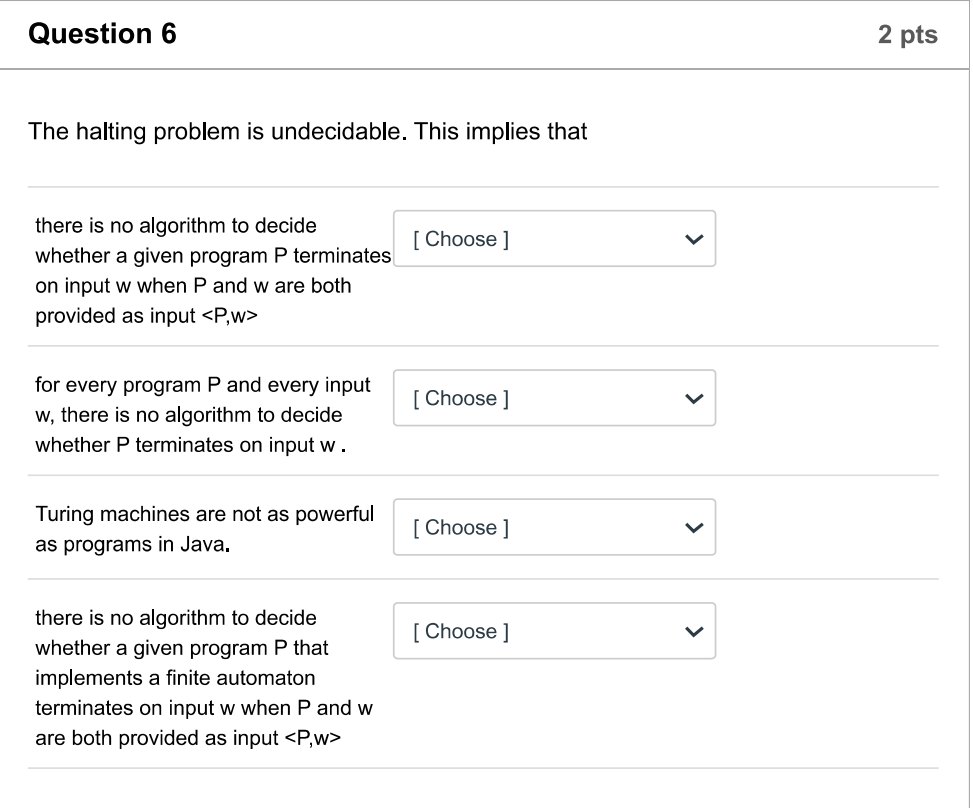 Solved The halting problem is undecidable. This implies that | Chegg.com