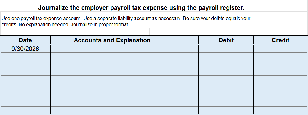Solved Journalize the weekly payroll using the payroll | Chegg.com