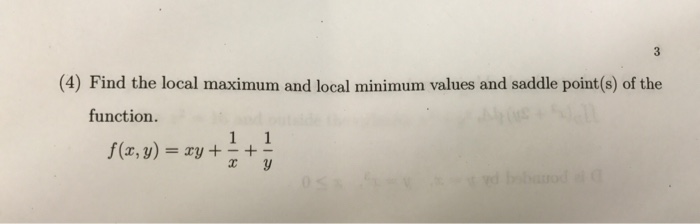 Solved Find the local maximum and local minimum values and | Chegg.com