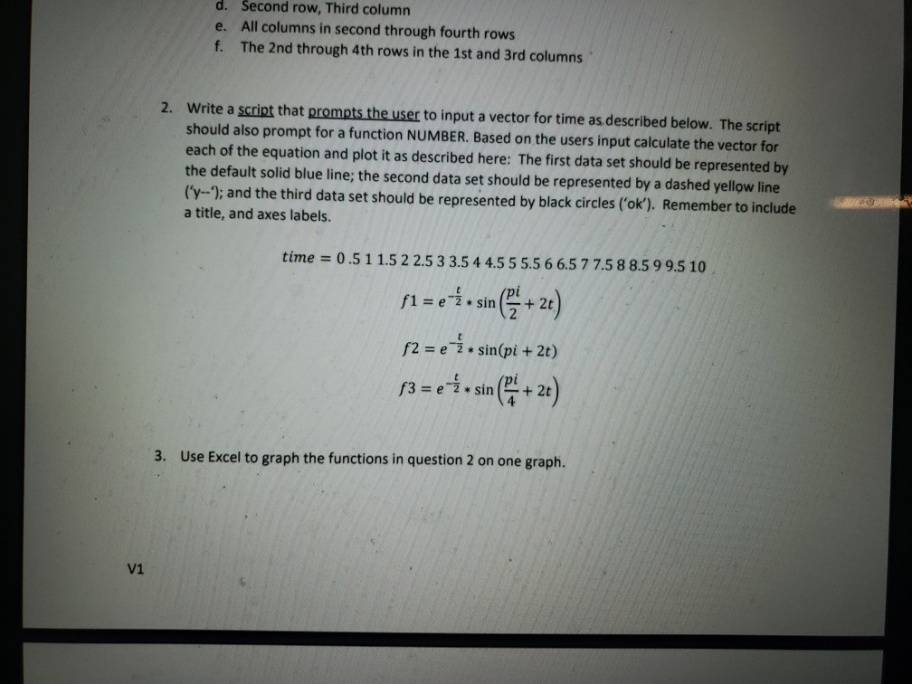 Solved d. e. f. Second row, Third column All columns in | Chegg.com