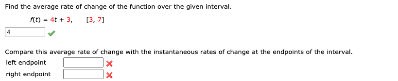 Solved Find the average rate of change of the function over | Chegg.com