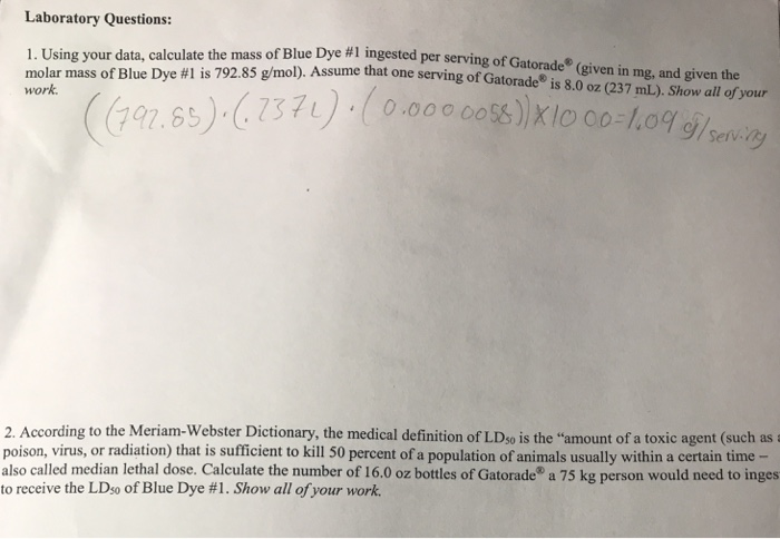 Solved Lab Partner Instructor: Experiment #10: Beer's Law | Chegg.com