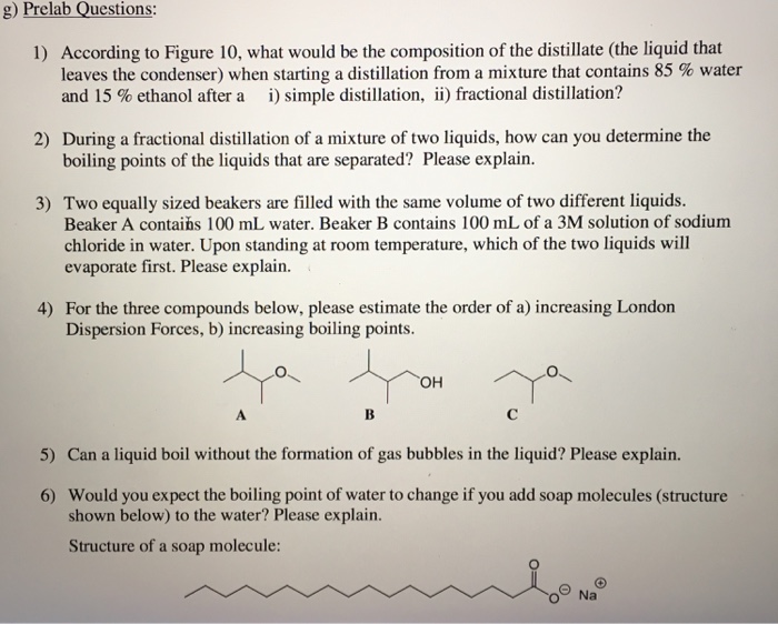 Solved Figure 10. Boiling point/ composition curve for | Chegg.com