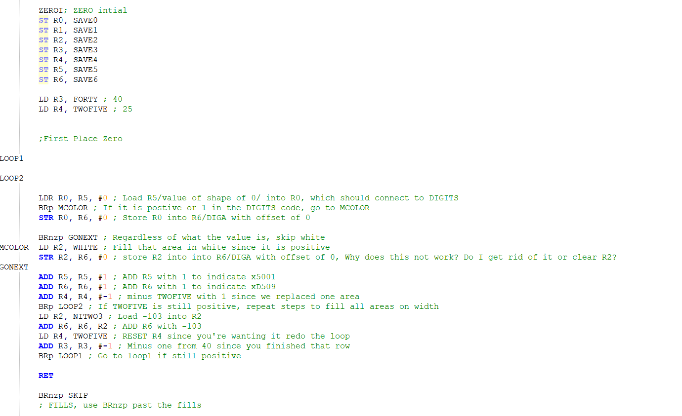 Solved Lc 3 Assembly Why Is My Code Only Printing Zeros 